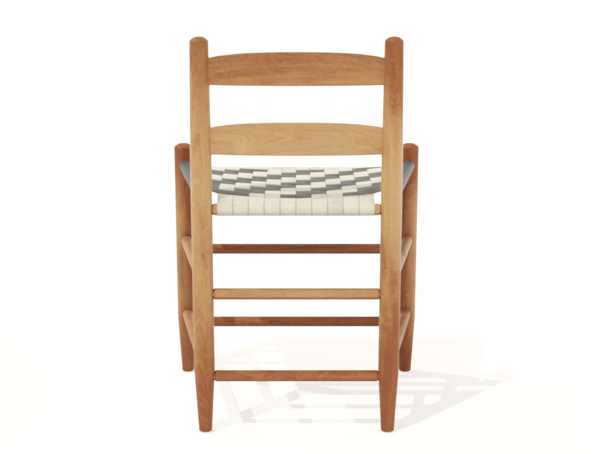 Shaker Low-Back Chair 3D model | CGTrader