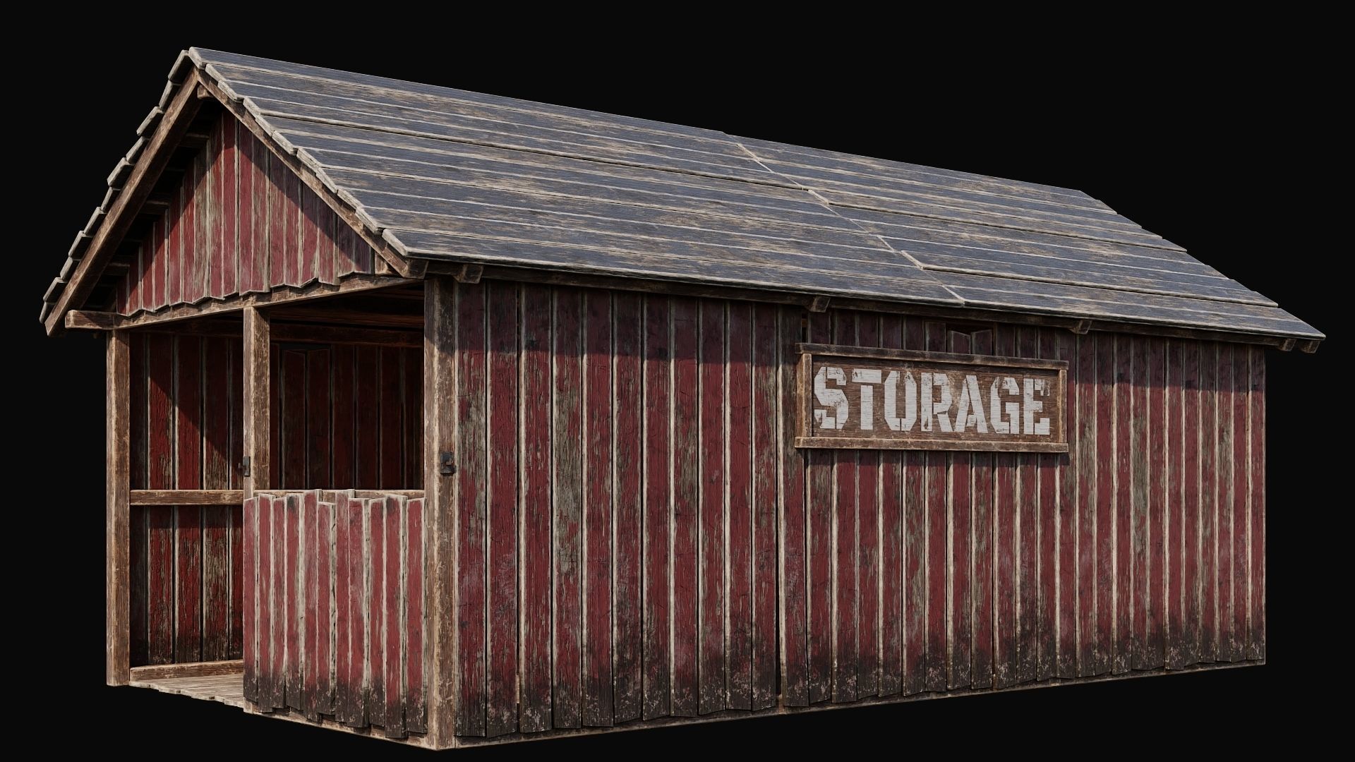 FREE Farm Building Storage 4K PBR Game-Ready free VR / AR / low-poly 3D ...
