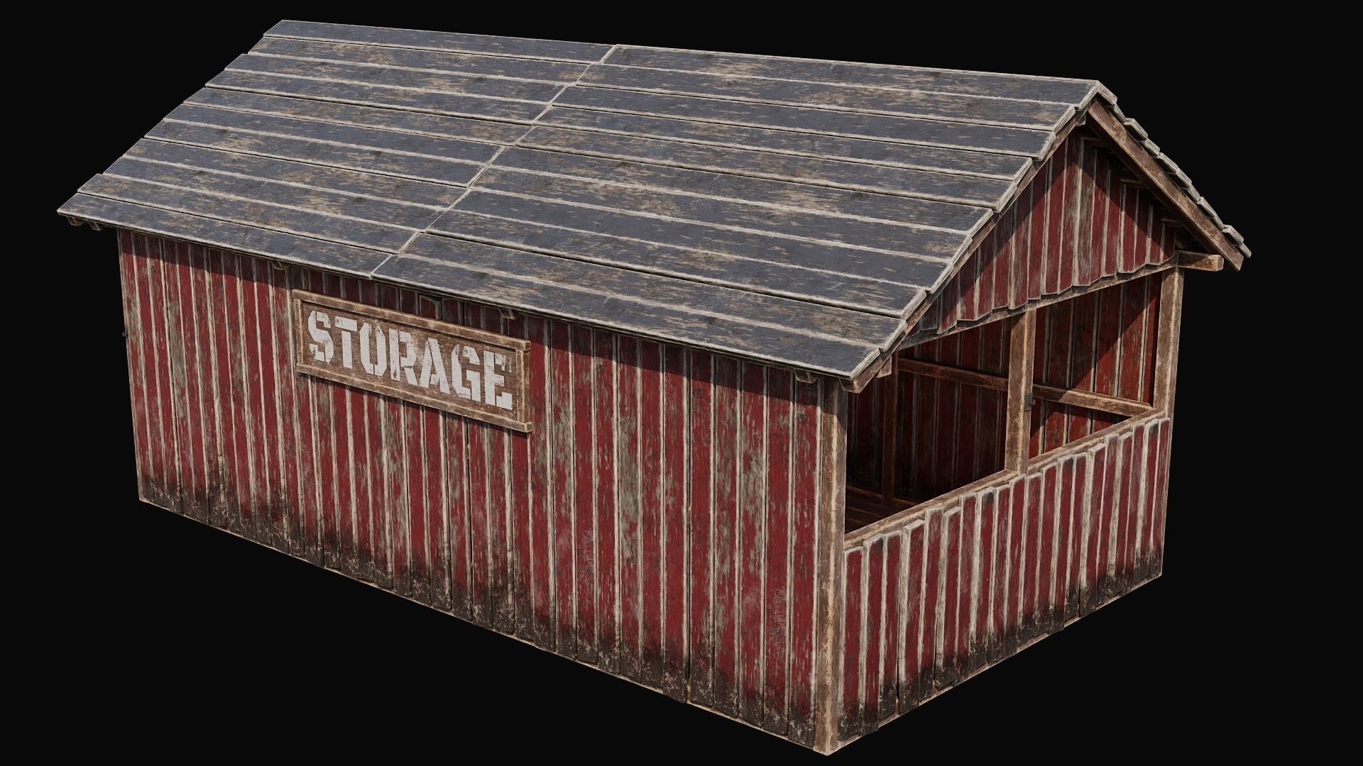 FREE Farm Building Storage 4K PBR Game-Ready free VR / AR / low-poly 3D ...