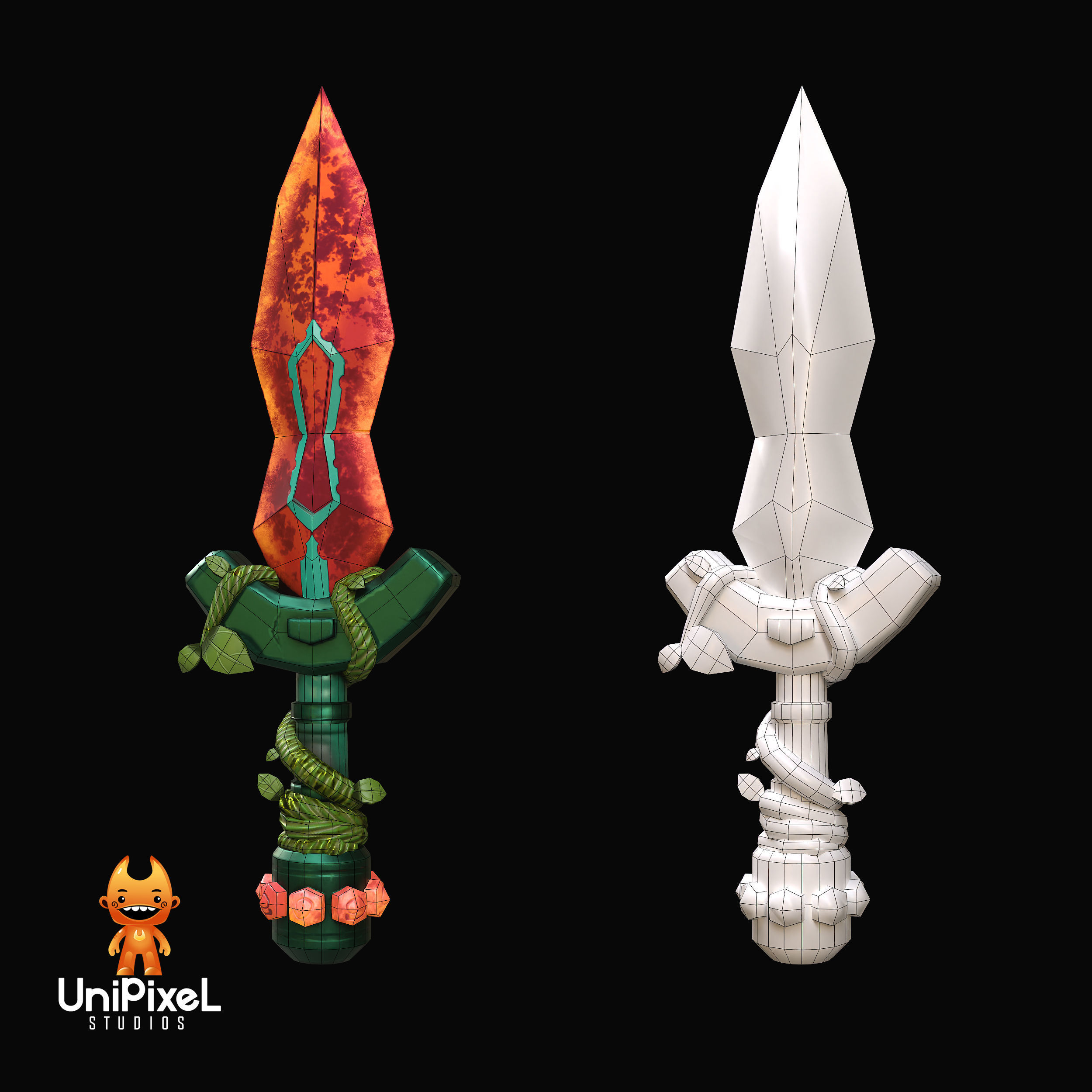 3D model fantasy Swords for low poly games VR / AR / low-poly | CGTrader