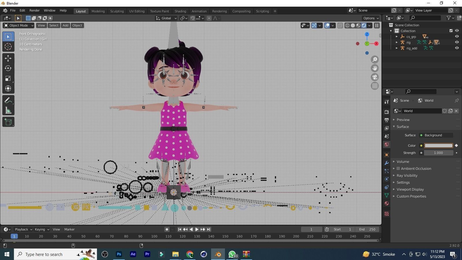 COCOMELON Girl Character 3D MODEL 3D model rigged | CGTrader