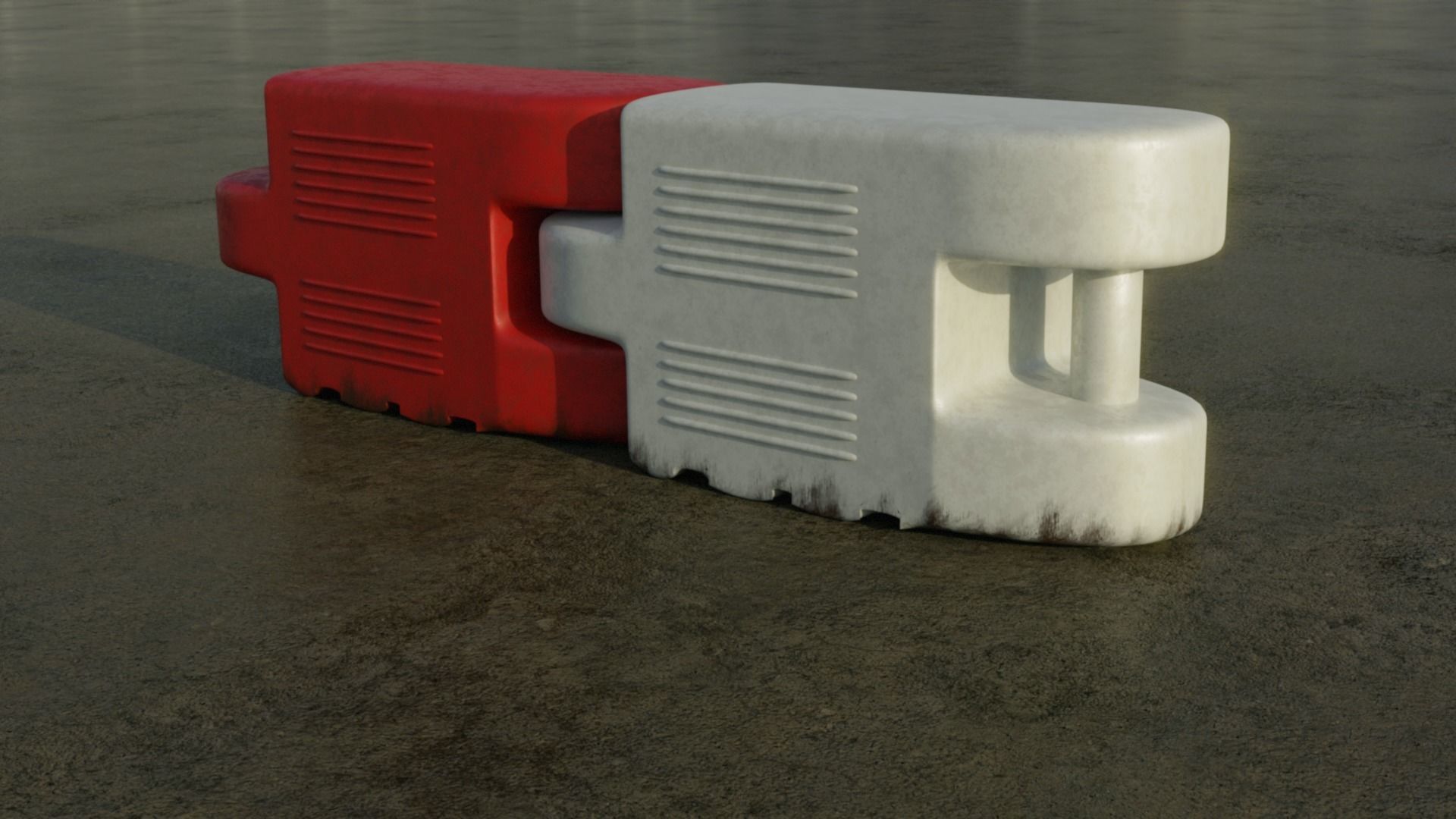 Race Track Barrier 3D Model 3D model | CGTrader