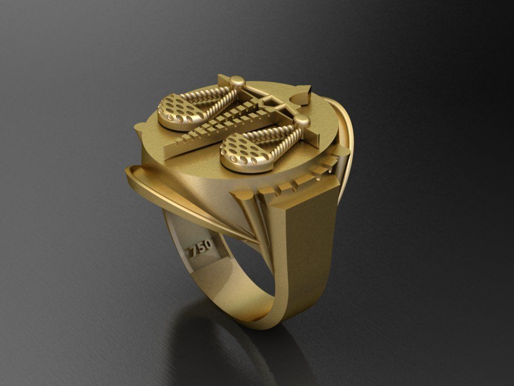 Scale Justice Ring 3D model 3D printable | CGTrader