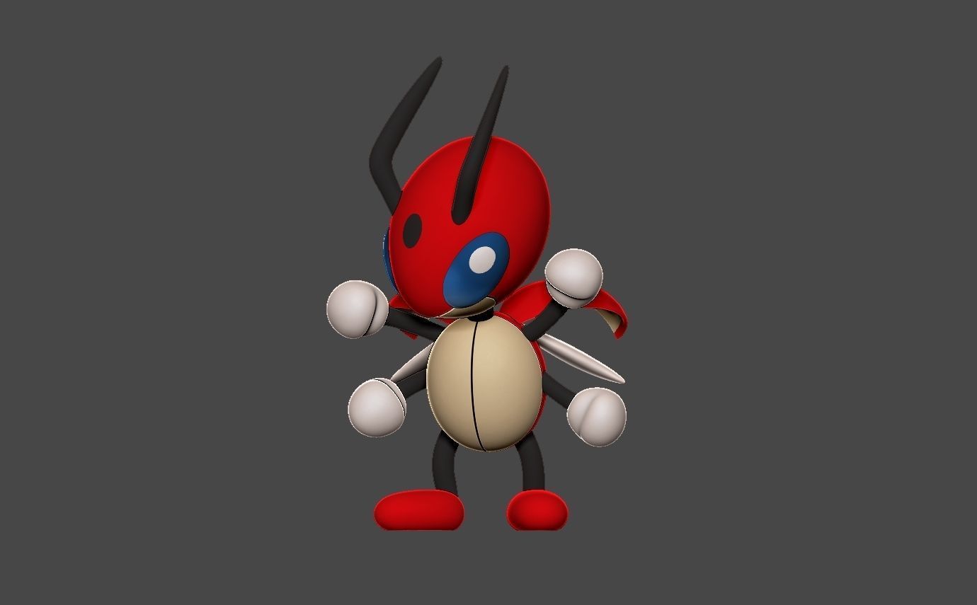 Pokemon ledian 3D model 3D printable | CGTrader