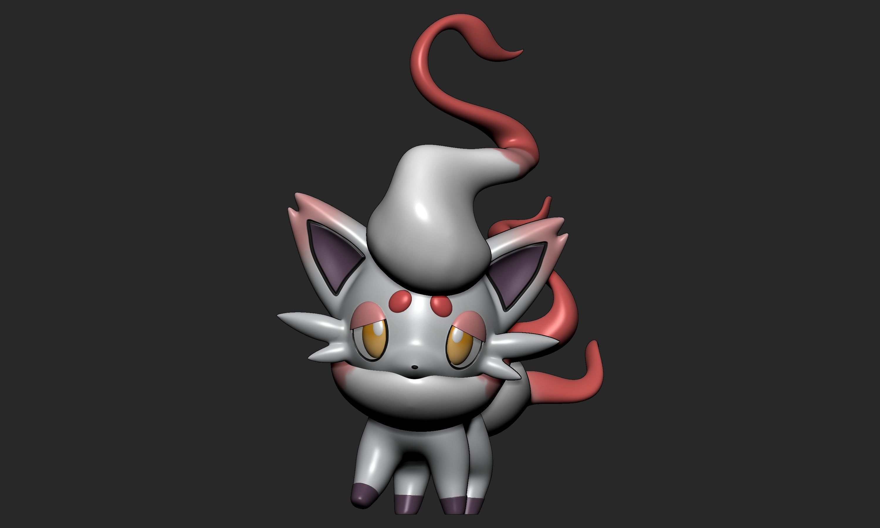 Pokemon - Hisuian Zorua with 2 poses 3D model 3D printable | CGTrader