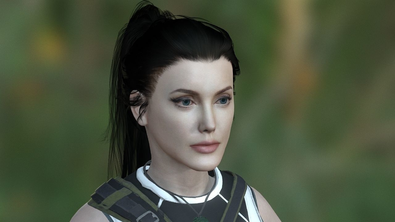 3D model Angelina Jolie as Lara Croft VR / AR / low-poly | CGTrader