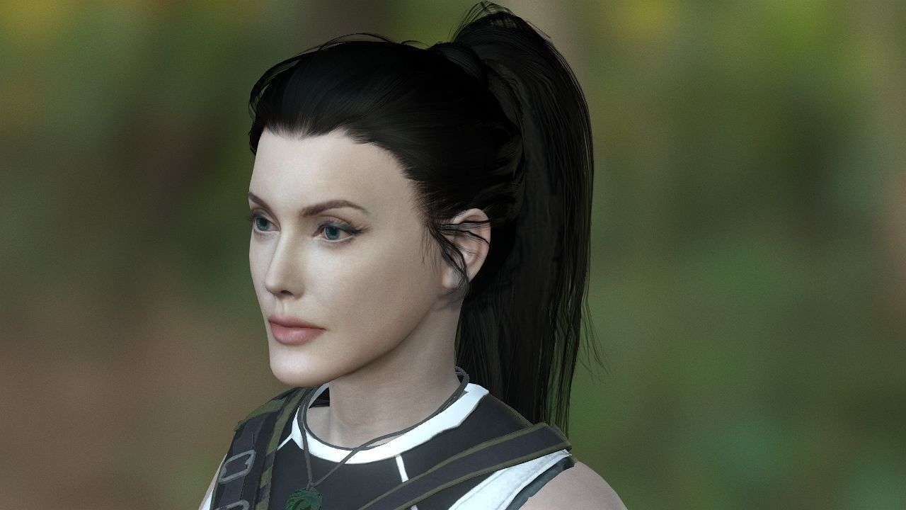 3D model Angelina Jolie as Lara Croft VR / AR / low-poly | CGTrader