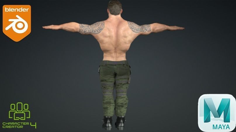 Realistic Rigged Character 06 Male 3D model animated rigged | CGTrader