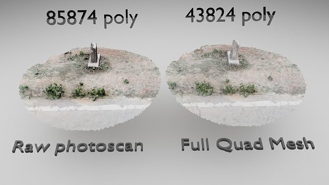 Roadside piller photoscan retopo model 3D model | CGTrader