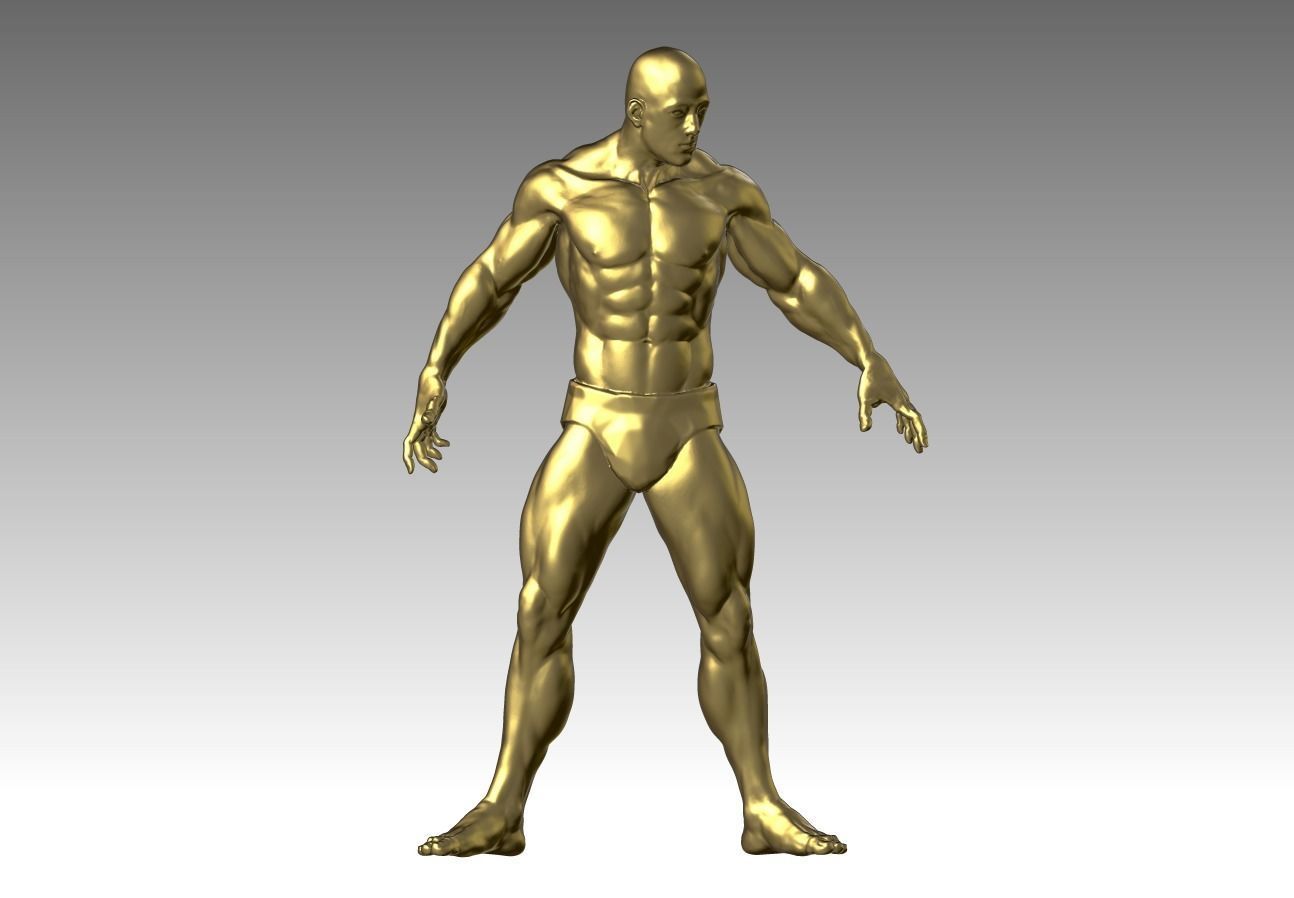 Hunk man 3D model figure male figure muscle human body 3D model 3D ...