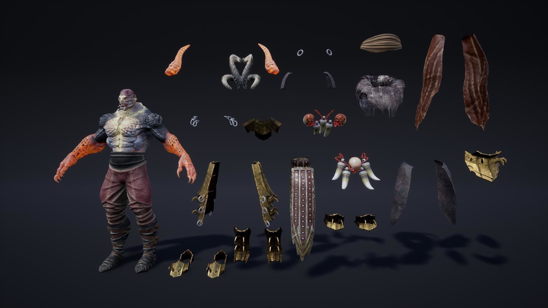 3D model Fantasy Enemies Pack VR / AR / low-poly | CGTrader
