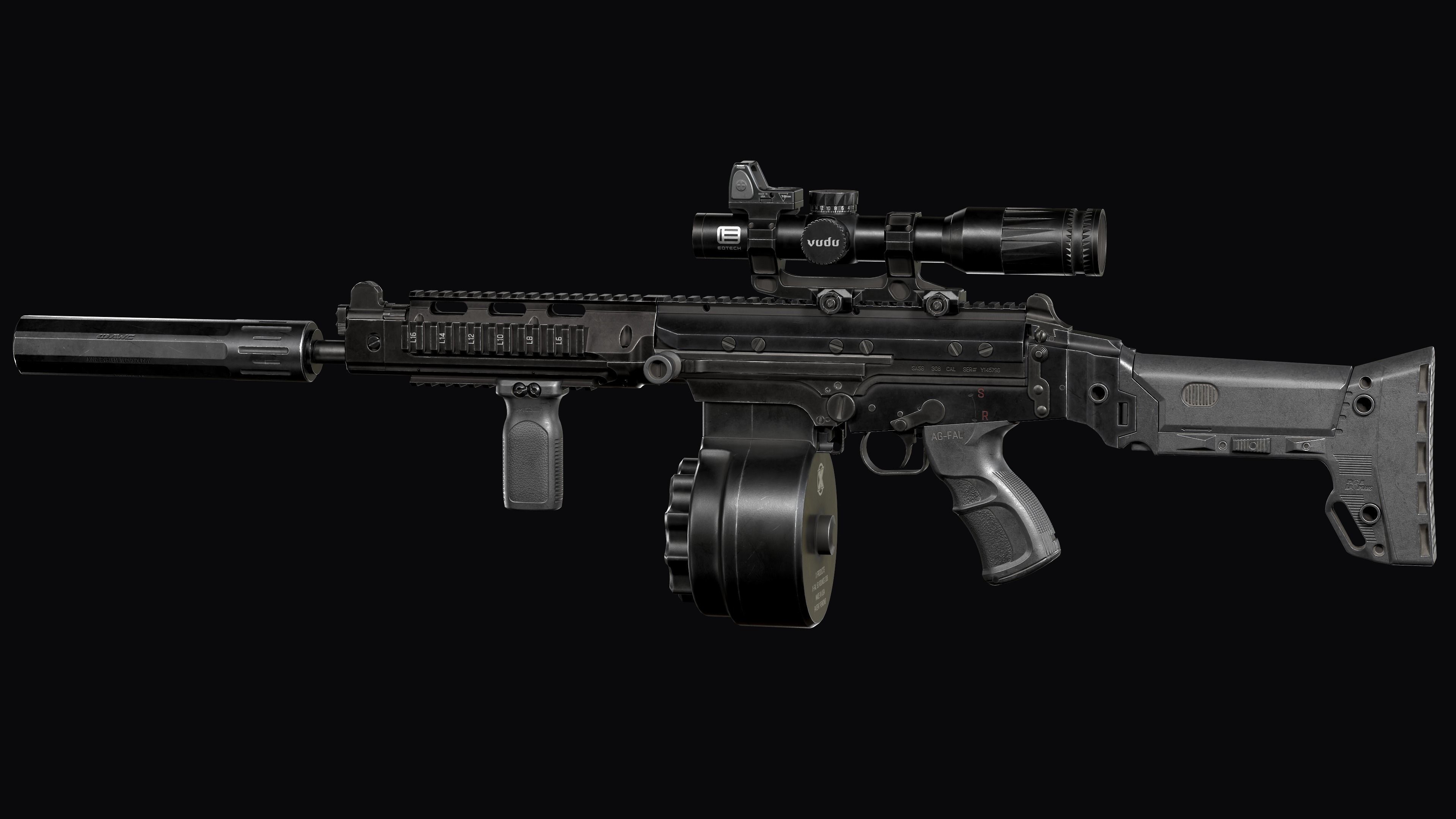 3D Model Collection Tactical Modular Modern Assault Rifles gun Weapon ...