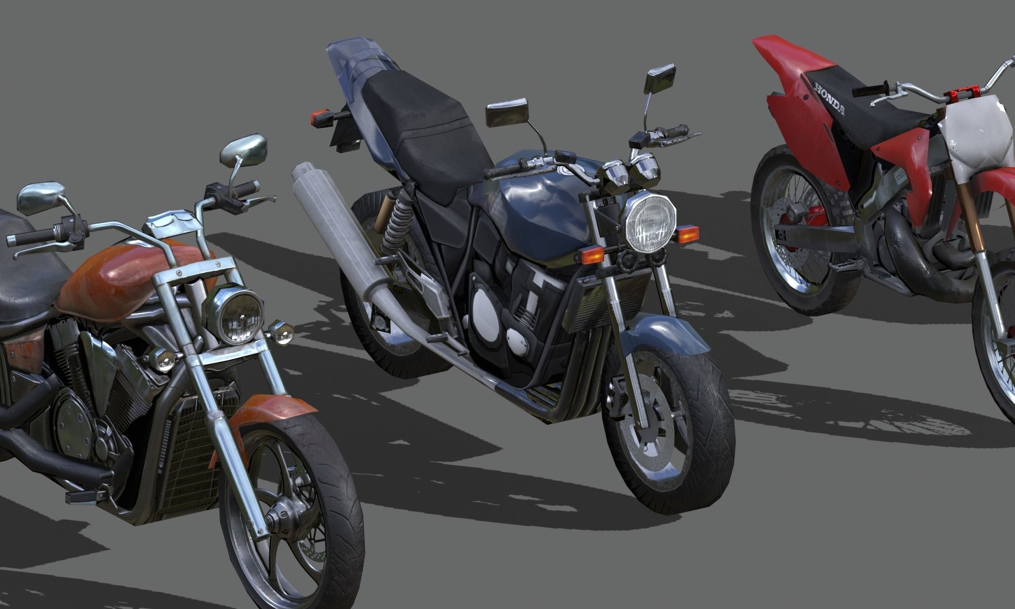 3D model Motorbikes Pack VR / AR / low-poly | CGTrader
