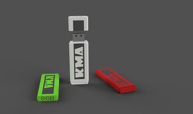 Flash memory 8gb model 1 free 3D model rigged | CGTrader