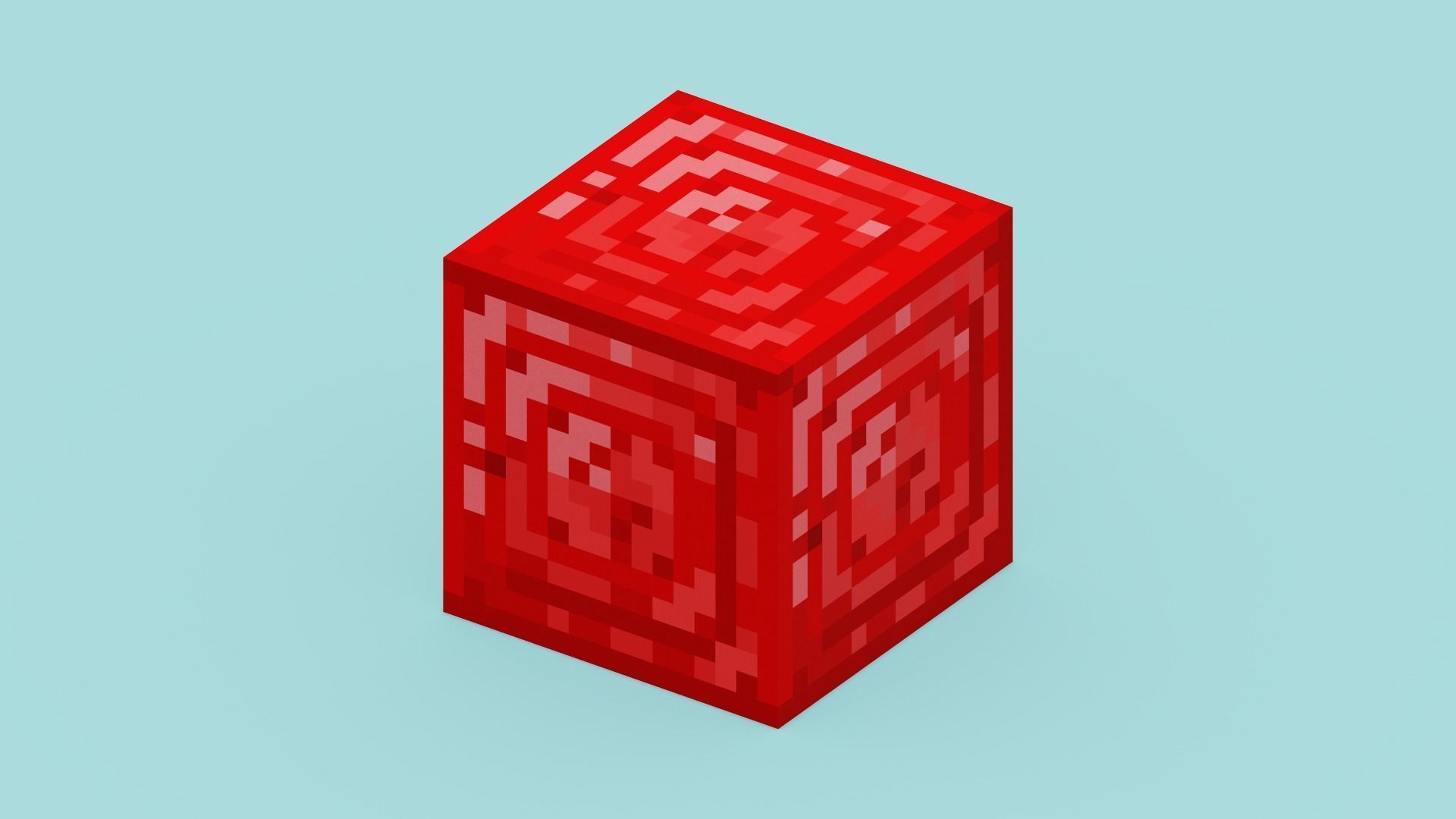 3D model Minecraft Ruby Block VR / AR / low-poly | CGTrader