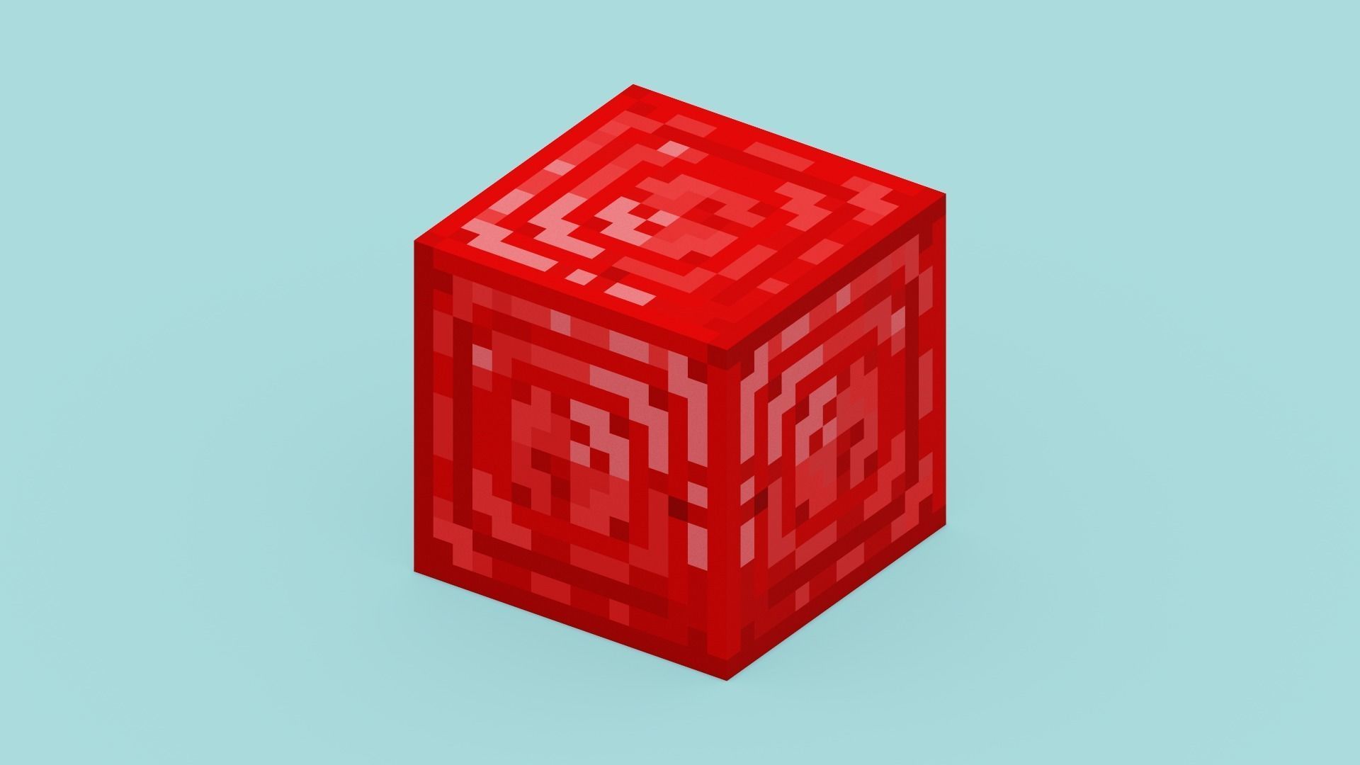 3D model Minecraft Ruby Block VR / AR / low-poly | CGTrader