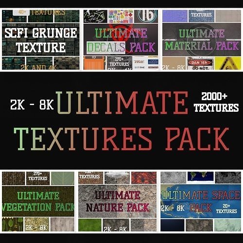 ULTIMATE TEXTURES PACK 3D Model Collection | CGTrader