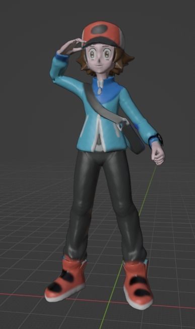 Hilbert pokemon trainer 3D model 3D printable | CGTrader