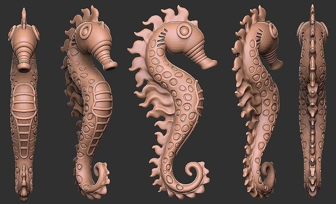 Sea Horse 3D model 3D printable | CGTrader