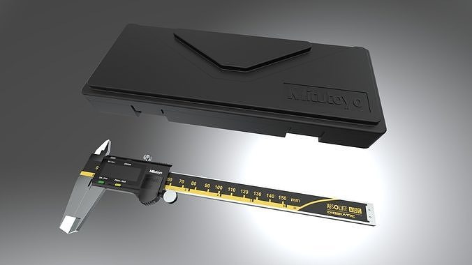 Mitutoyo Digital Caliper 3D model | CGTrader