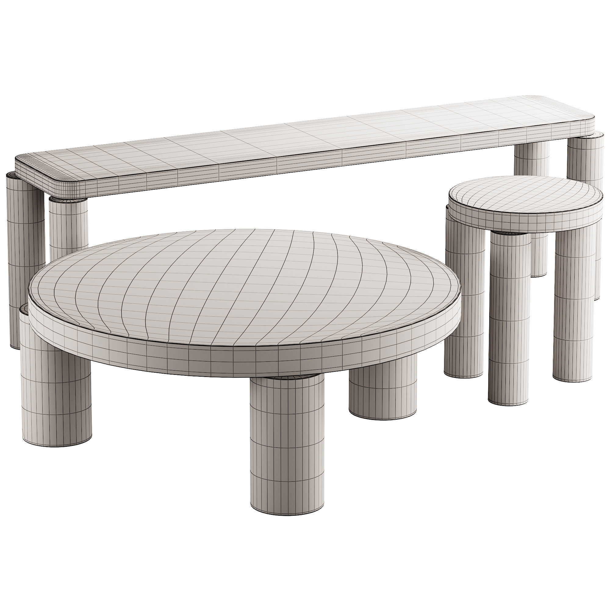 310 Resident Offset coffee side table 3D model | CGTrader