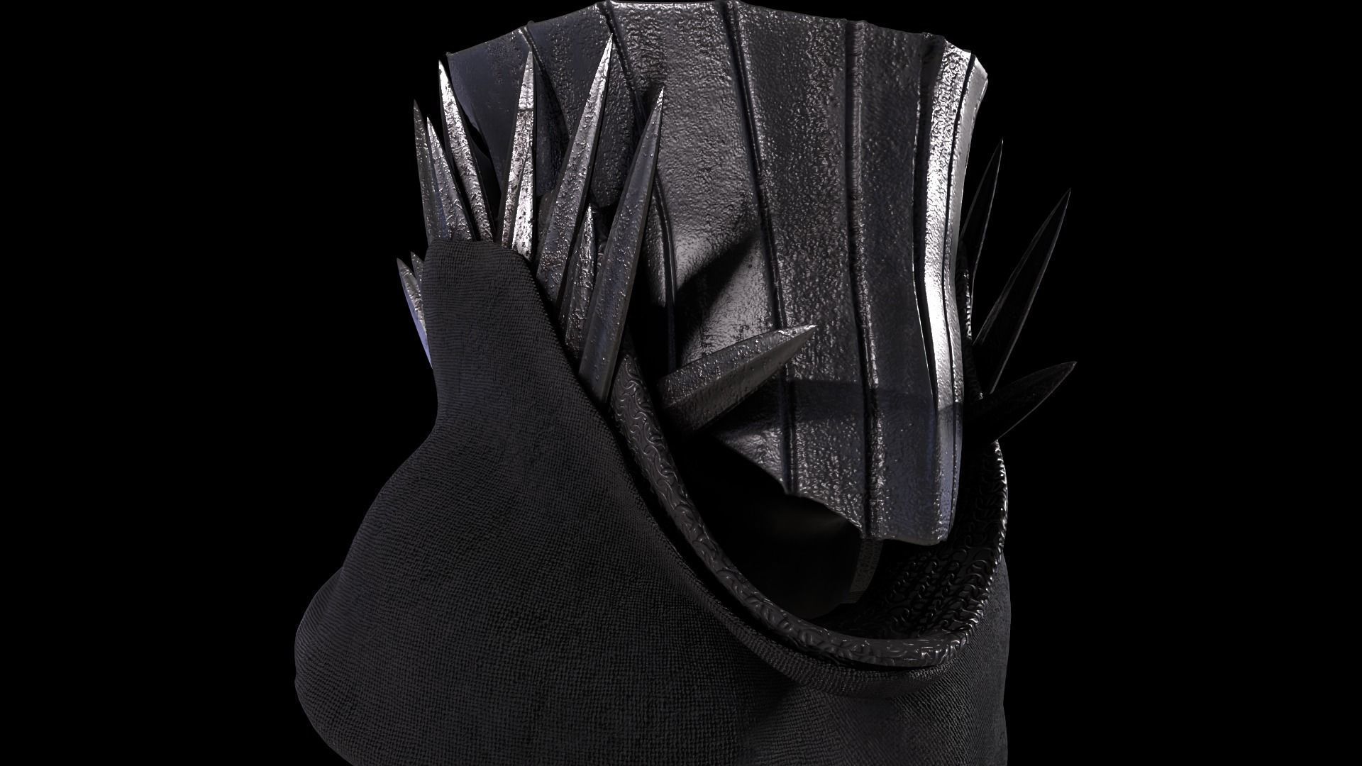 3D model Medieval dark fantasy head armor VR / AR / low-poly | CGTrader