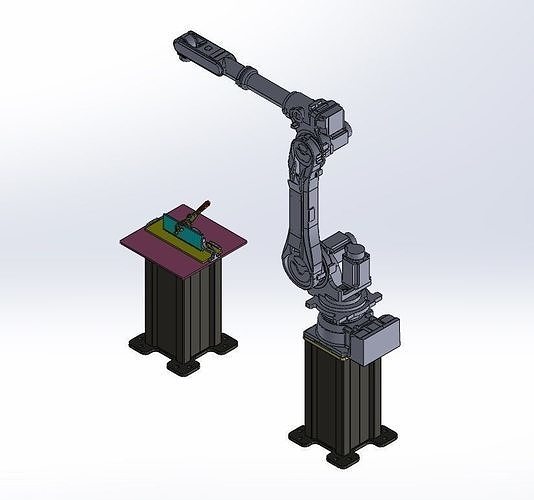 Welding Robot 3D model rigged | CGTrader