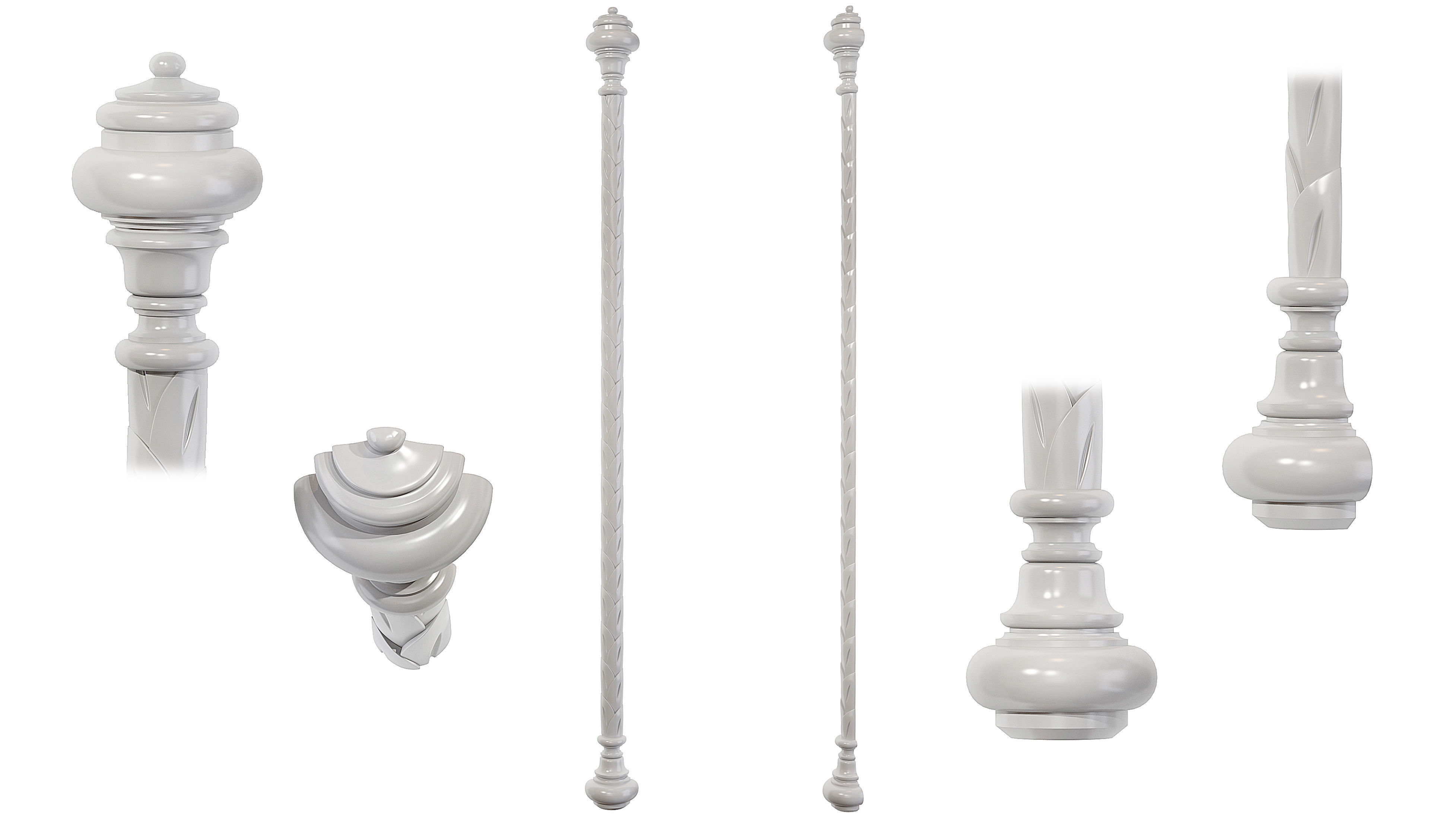 Classic pilaster 07 3D model | CGTrader