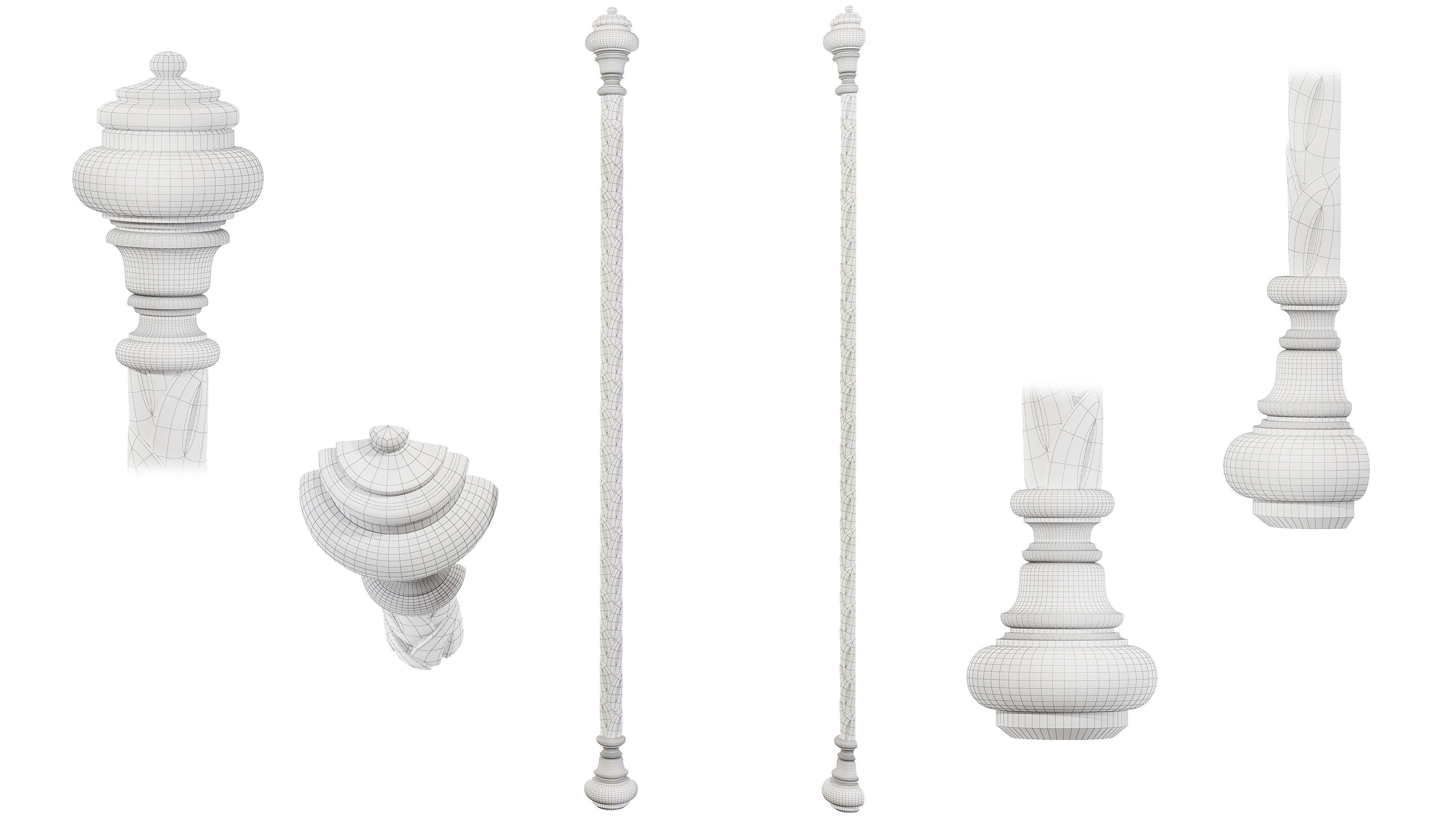 Classic pilaster 07 3D model | CGTrader