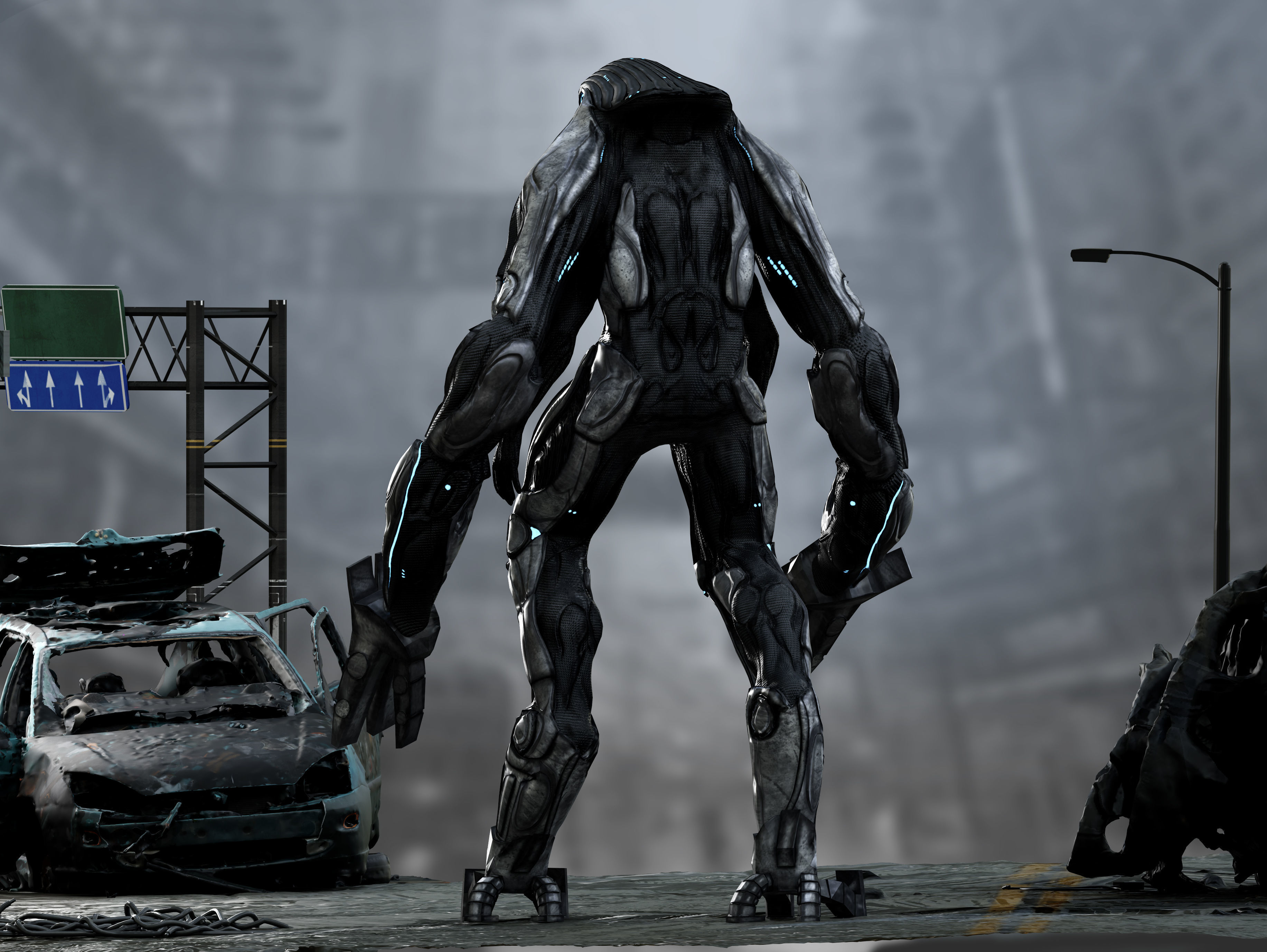 3D model Alien Exosuit VR / AR / low-poly rigged | CGTrader