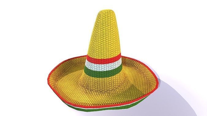 3D model Mexican Hat - Nachos Mexican Hat VR / AR / low-poly | CGTrader