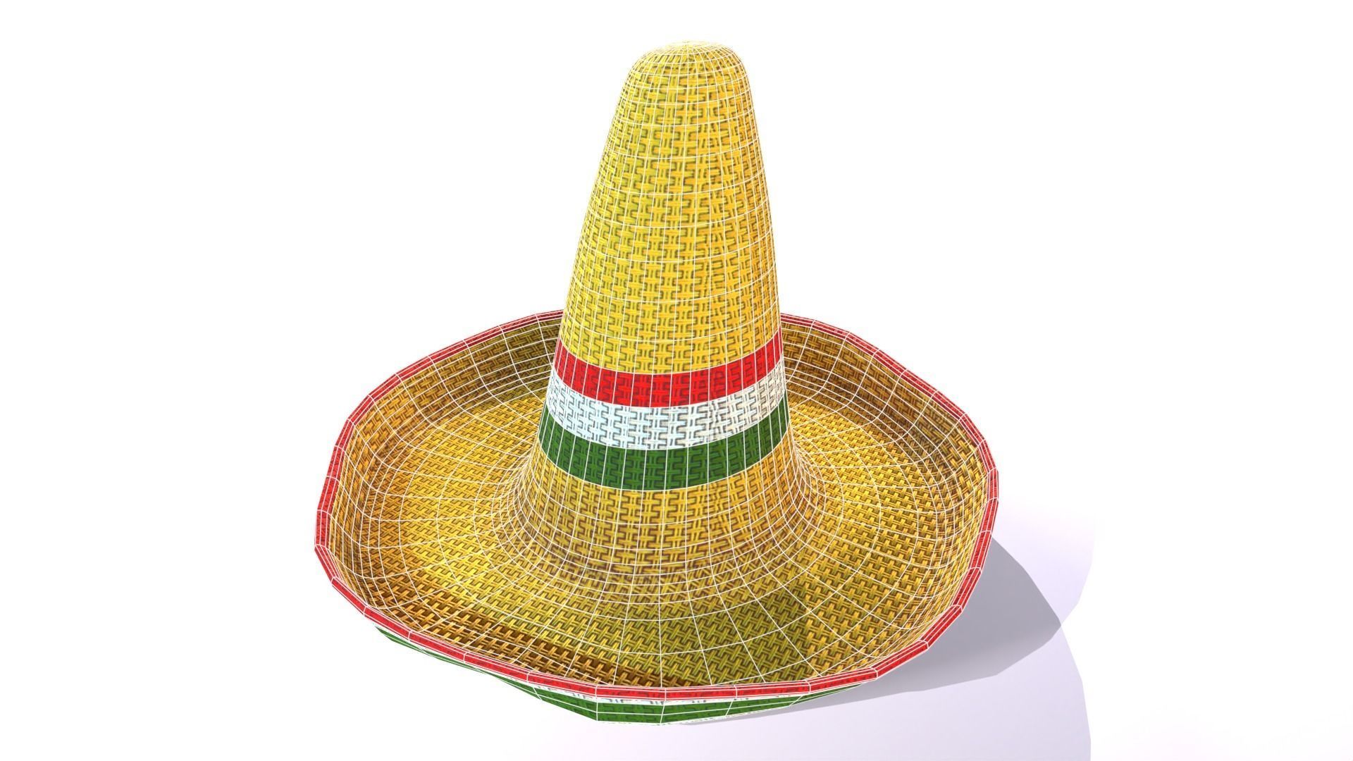 3D model Mexican Hat - Nachos Mexican Hat VR / AR / low-poly | CGTrader