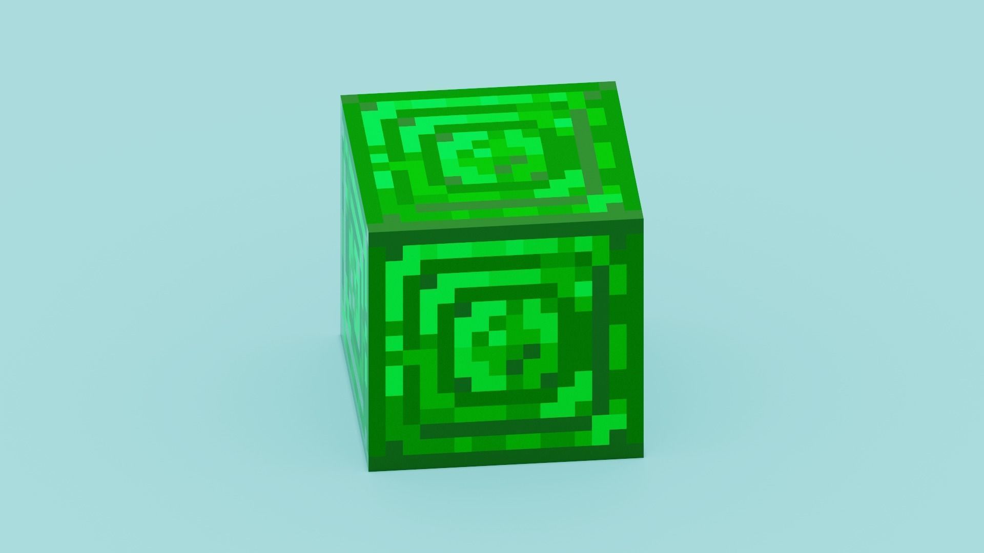 3D model Minecraft Emerald Block VR / AR / low-poly | CGTrader