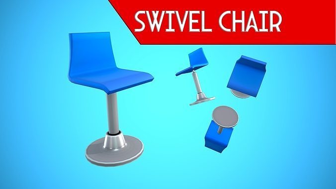 3D model SWIVEL CHAIR OFFICE CARTOON STYLIZED VR / AR / low-poly | CGTrader
