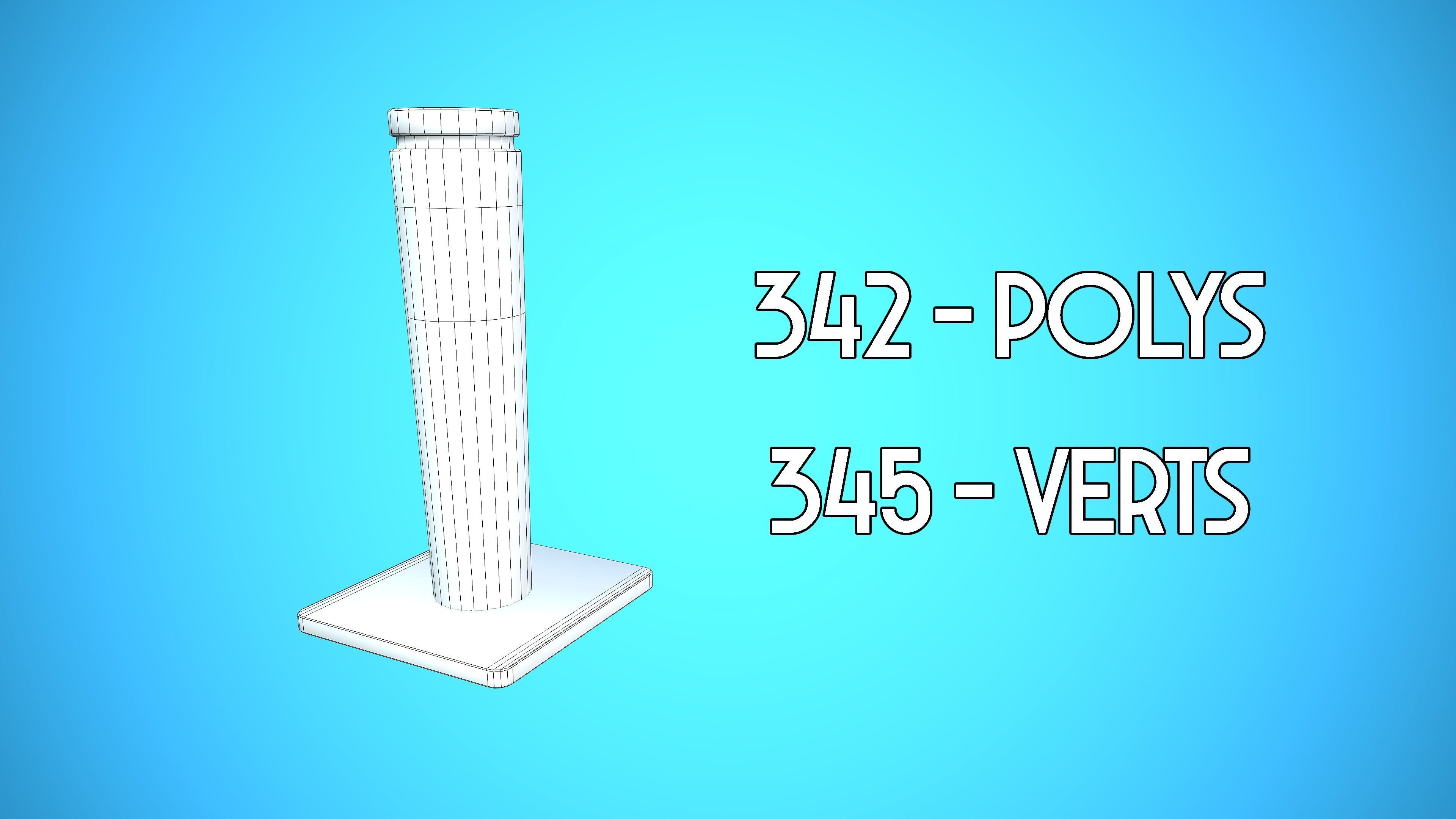 3D model TRAFFIC BOLLARD CARTOON STYLIZED VR / AR / low-poly | CGTrader