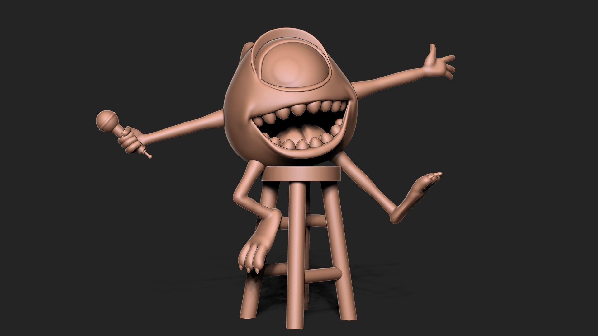 Mike Wazowski from Monster Corporation 3D model 3D printable | CGTrader