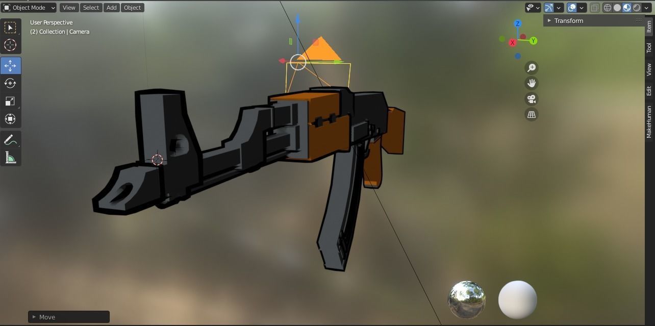 3D model AK-47 Anime Style VR / AR / low-poly | CGTrader