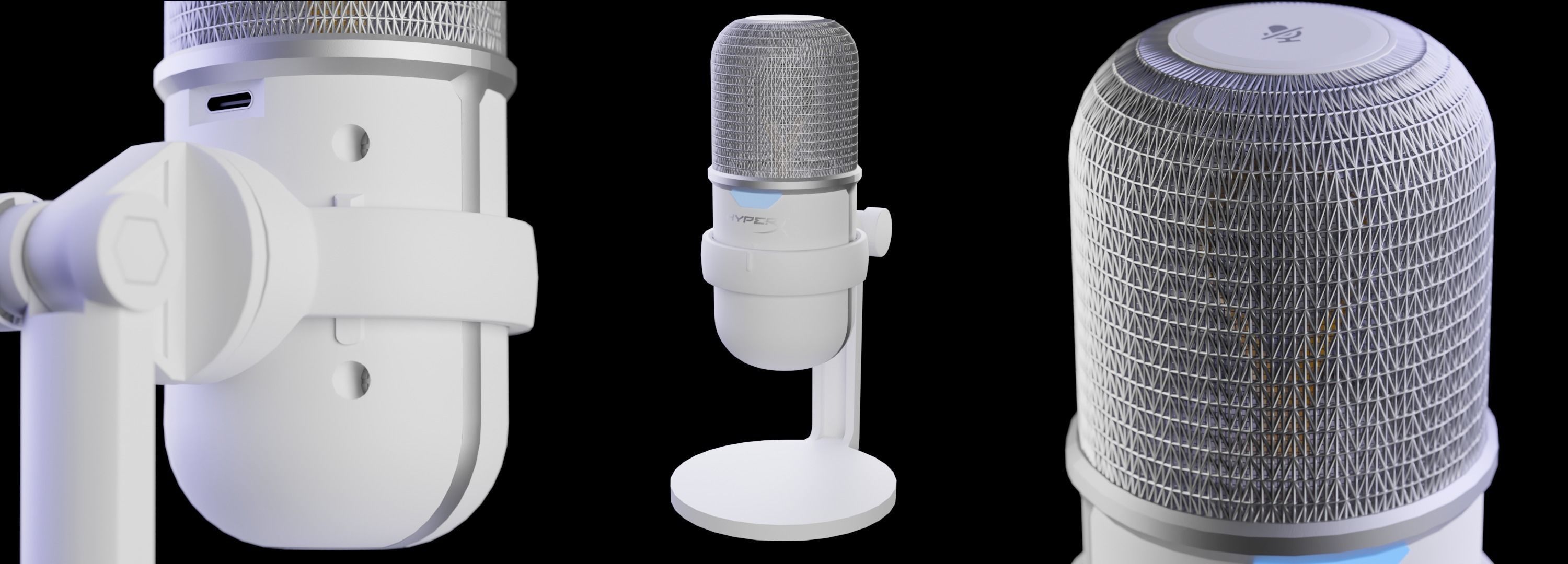 HyperX SoloCast White 3D model | CGTrader