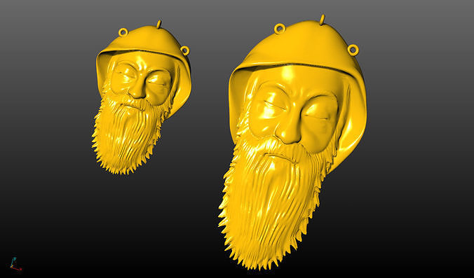 saint charbel pendant 3D model 3D printable | CGTrader