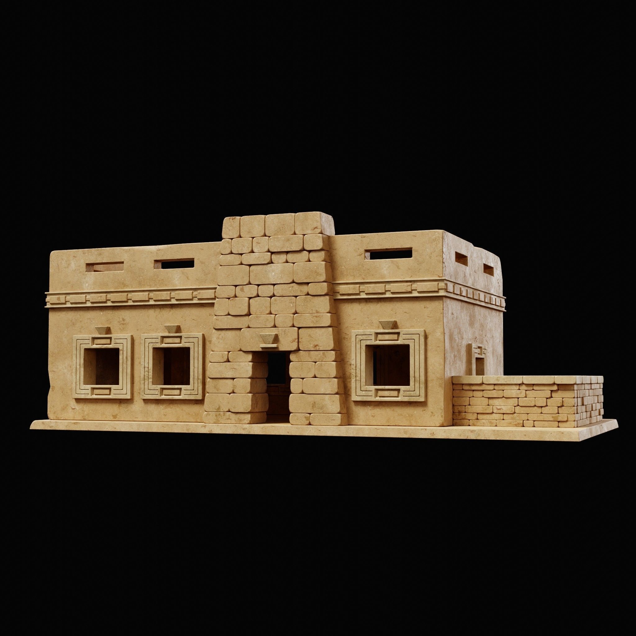 3D model EGYPTIAN ARAB DESERT HOUSE HUT CLAY COTTAGE SHELTER COLLECTION ...