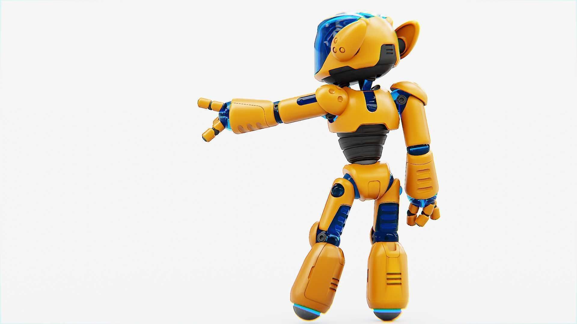 UTILITY BOT MONICA RIGGED 3D model rigged | CGTrader