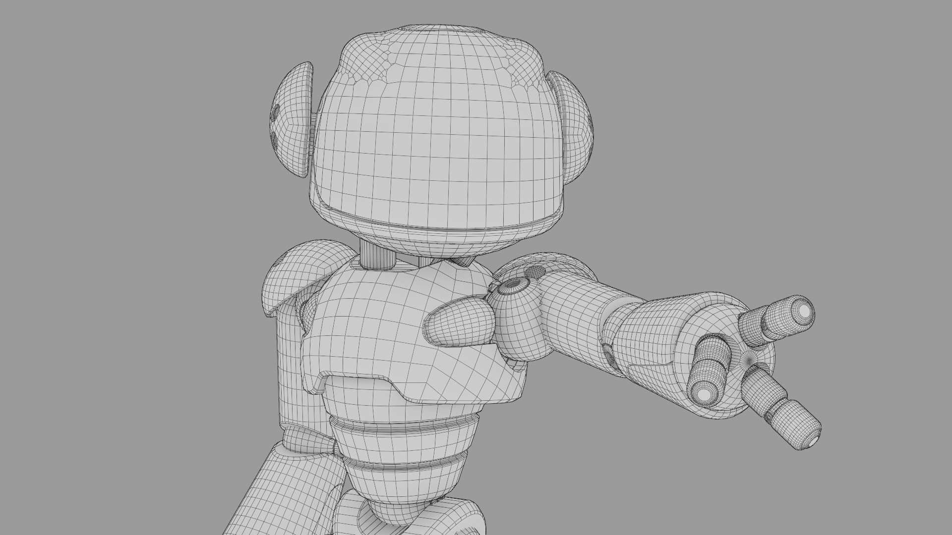 UTILITY BOT MONICA RIGGED 3D model rigged | CGTrader