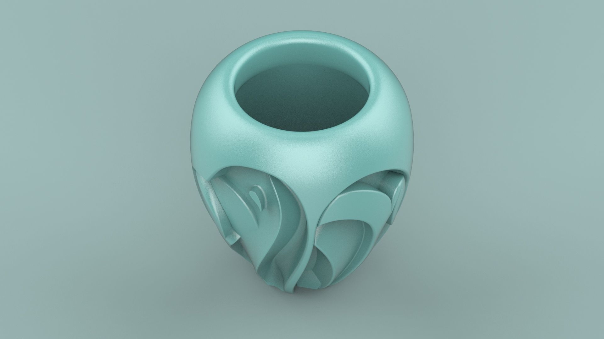3D Printable Futuristic Flower Vase 3D model 3D printable | CGTrader