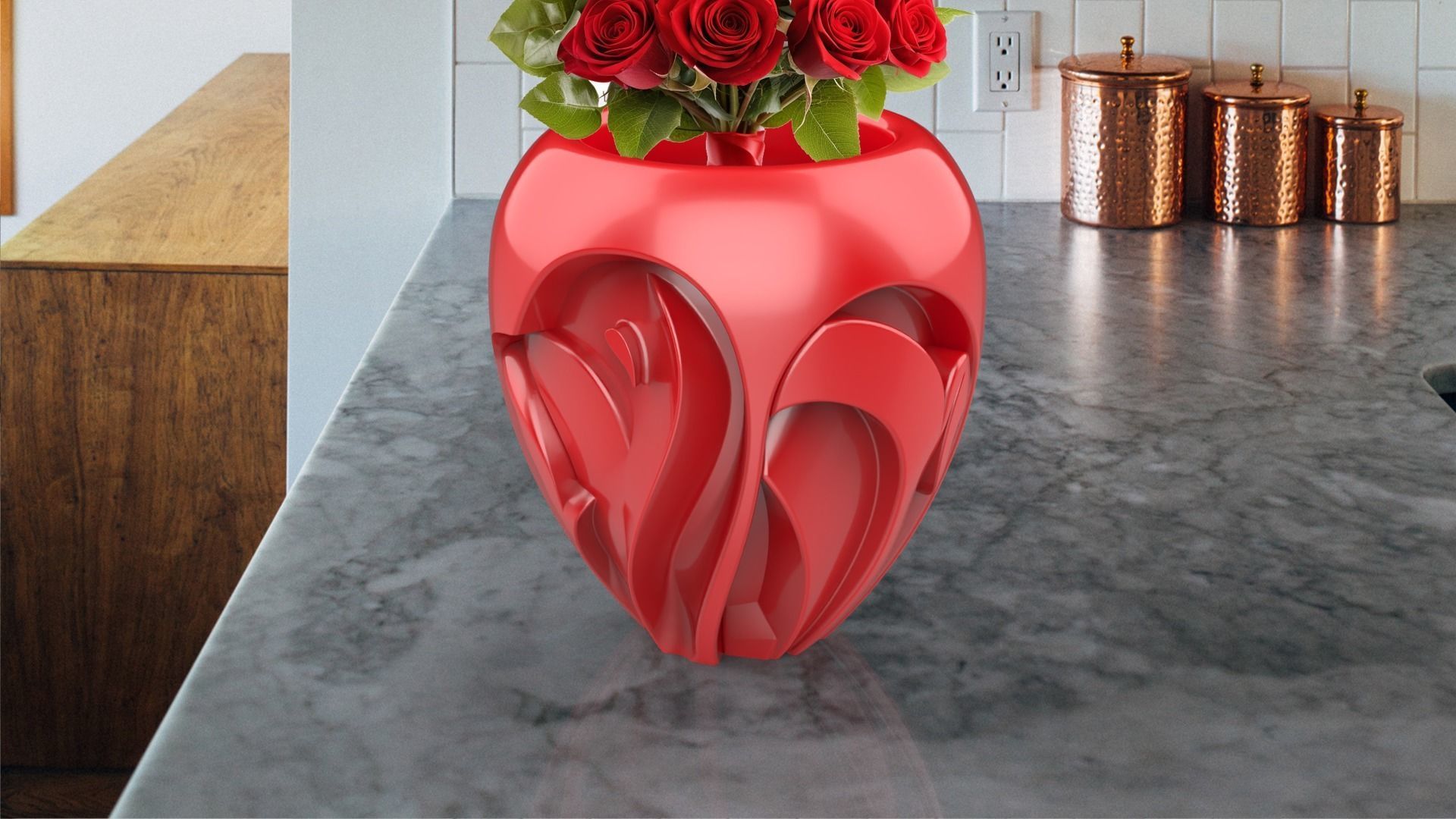 3D Printable Futuristic Flower Vase 3D model 3D printable | CGTrader