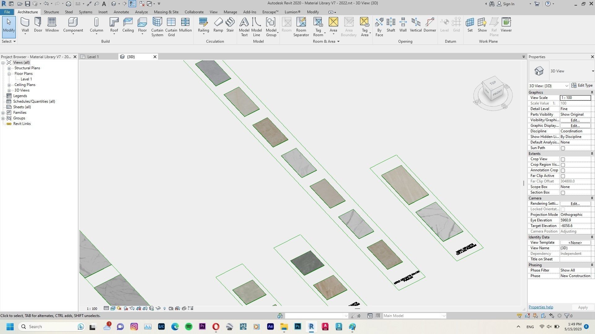 Material - Texture Revit Family 3D model | CGTrader
