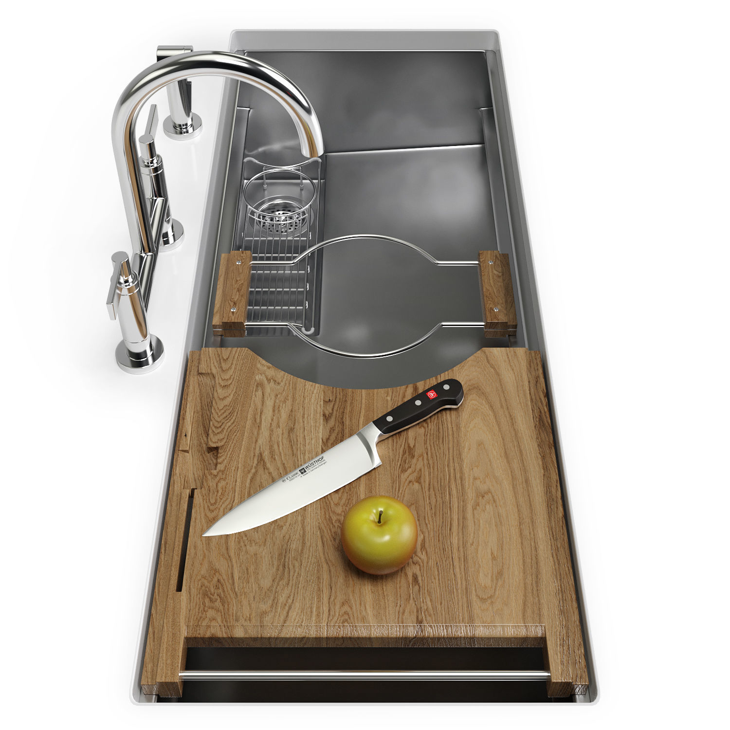 Kallista Multiere Kitchen Sink Set 3D model | CGTrader