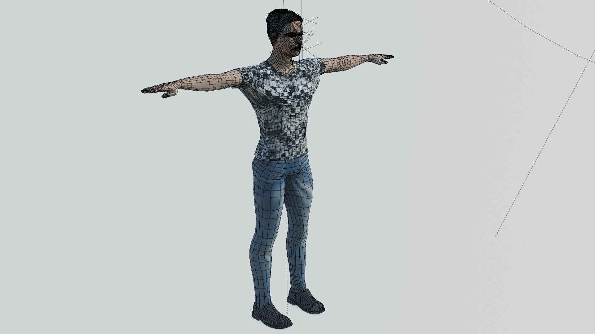 3D model Free male boy Rigged low poly model VR / AR / low-poly | CGTrader
