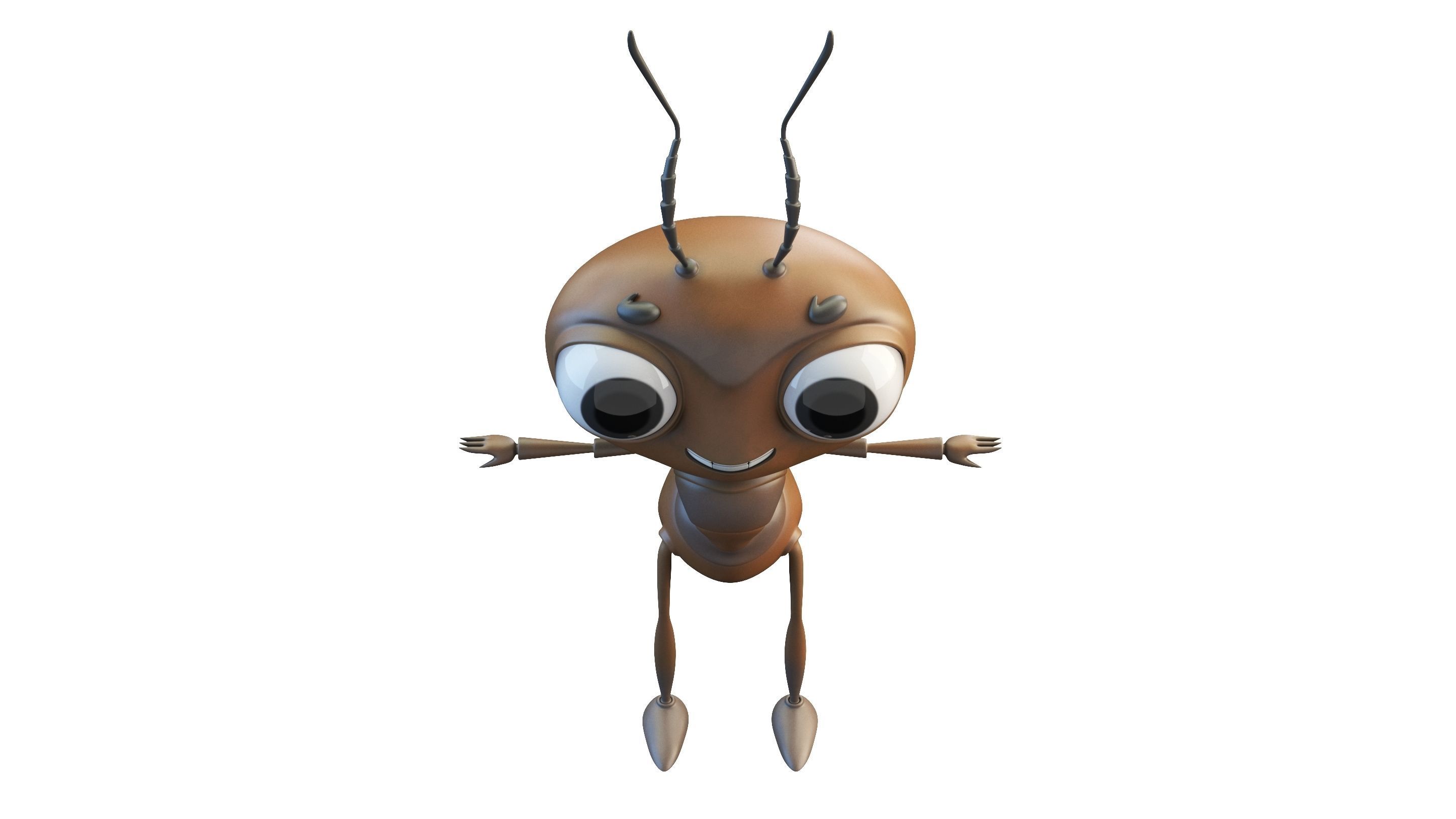Cartoon Ant Character 3D model | CGTrader