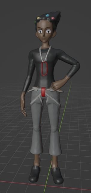 Grant gym leader 3D model 3D printable | CGTrader