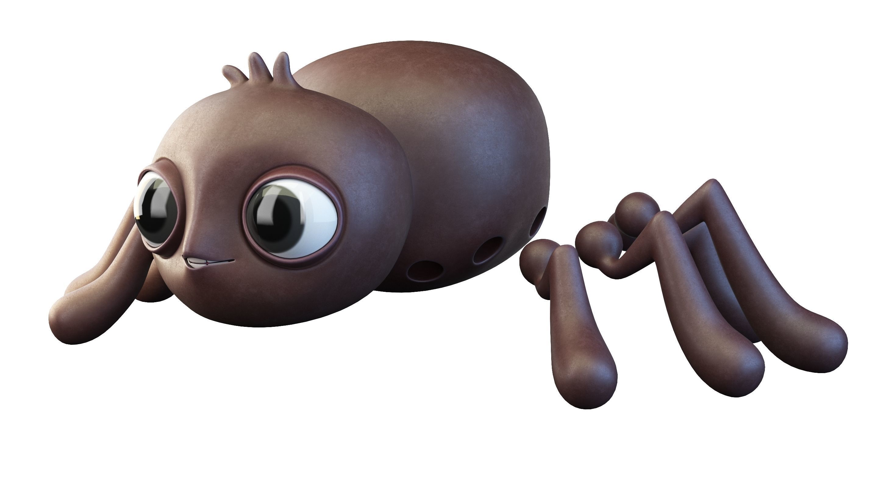 Cartoon Spider Character 3D model | CGTrader